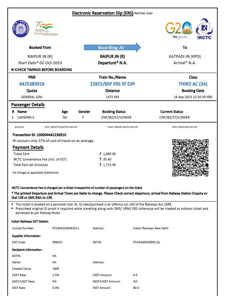 22815/Bsp Ers SF Exp Third Ac (3A) | PDF | Identity Document