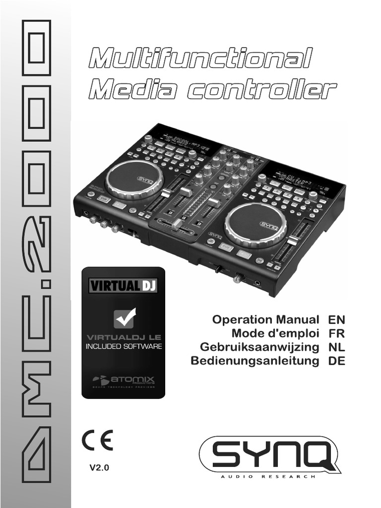 Synq DM 2000 | PDF | Disc Jockey | Installation (Computer Programs)