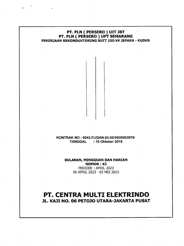 Laporan Mingguan Minggu 43 Jpr-Kds | PDF