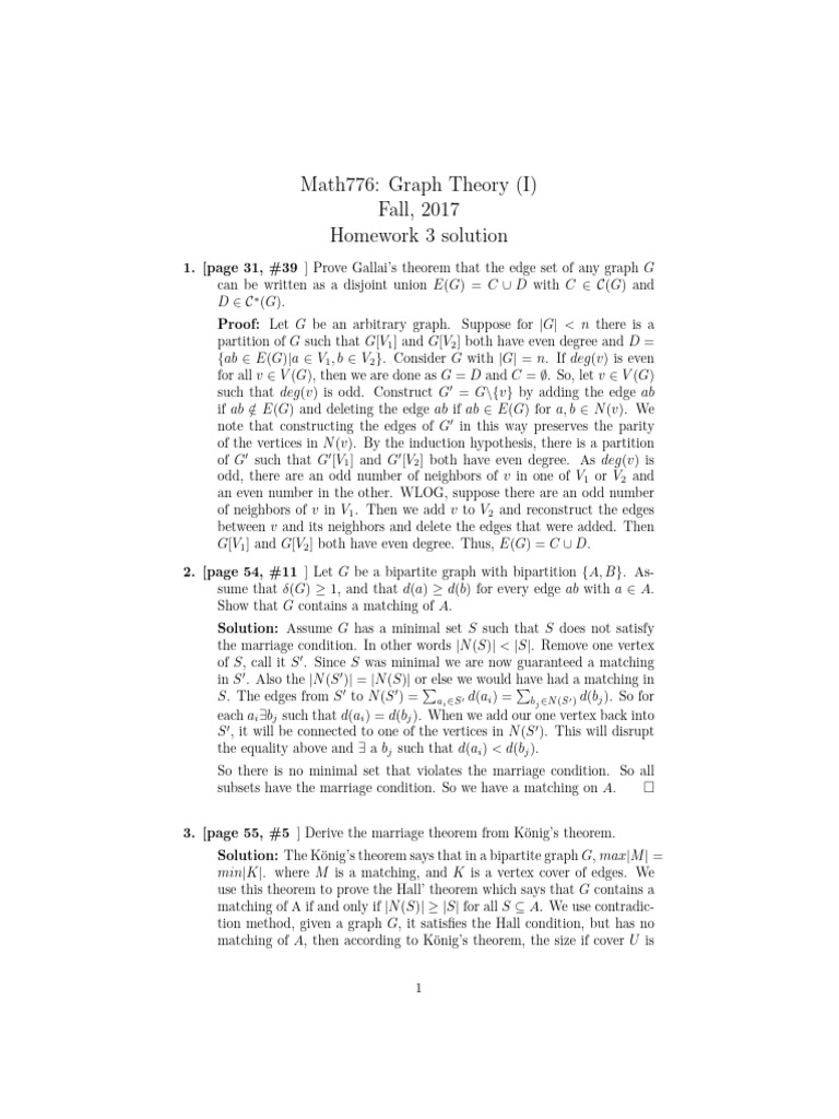 Homework3 Sol | Download Free PDF | Combinatorics | Mathematical Analysis