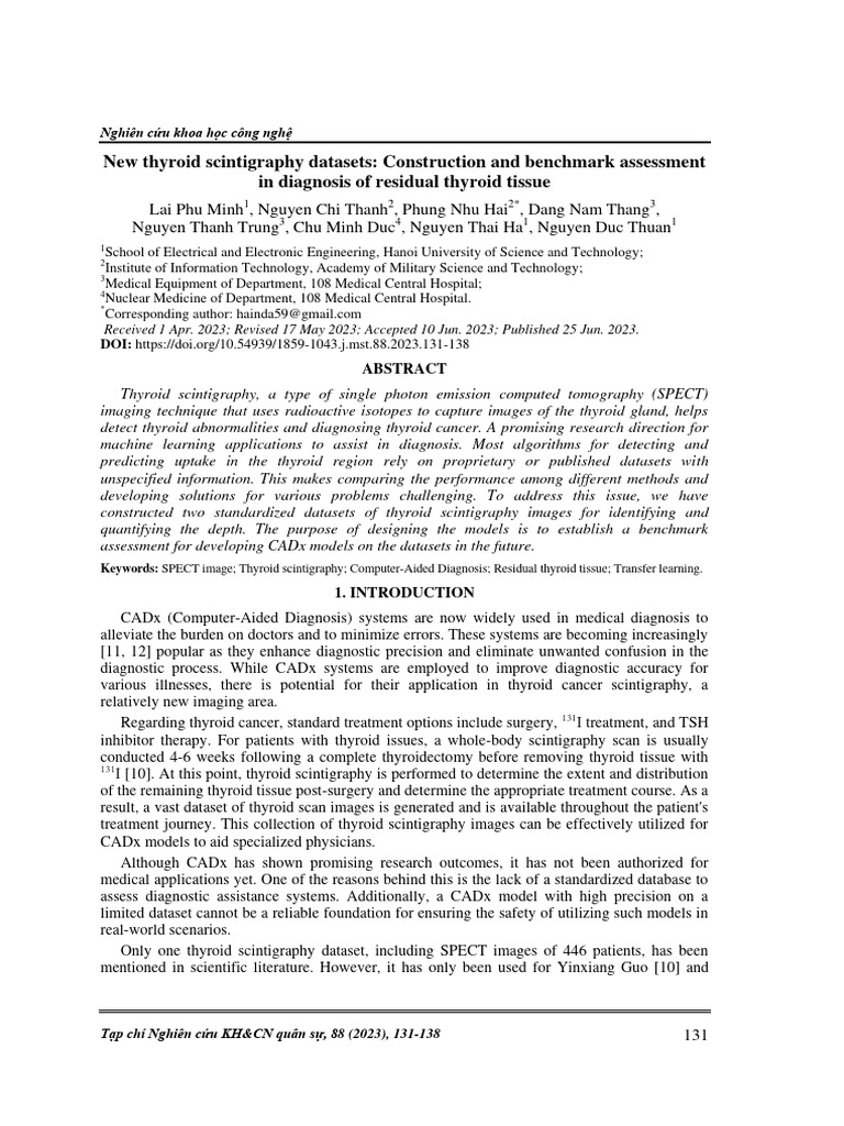 17 J MST 88 2023 131 138 1671 | PDF | Mammography | Ct Scan