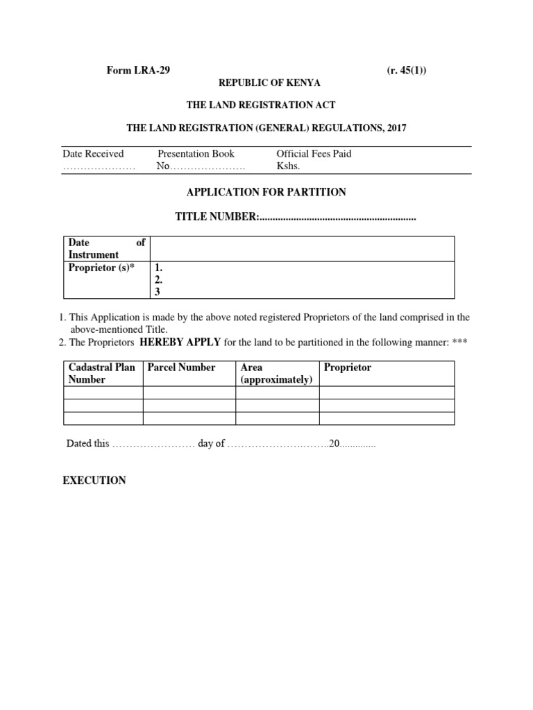 Form LRA 29 PDF | PDF | Government Information | Privacy
