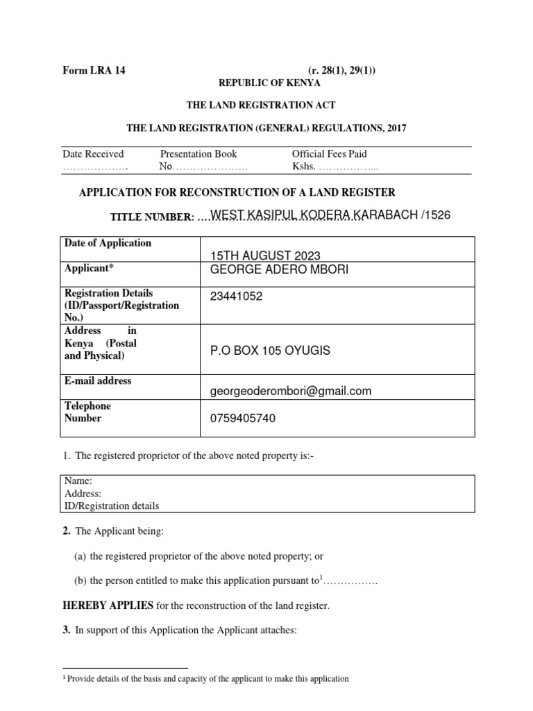 Form LRA 14 - 2 | Download Free PDF | Identity Document | Notary Public