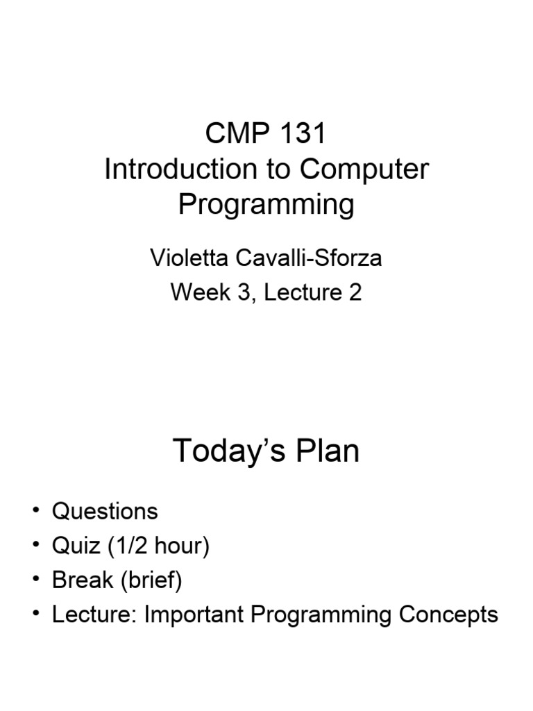 Week3 2 Pdf Control Flow Computer Programming 5316