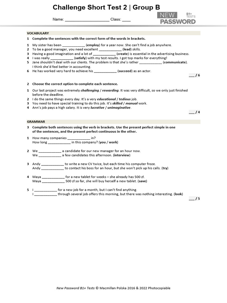 New Password B1+ CST 2B | PDF | Human Communication