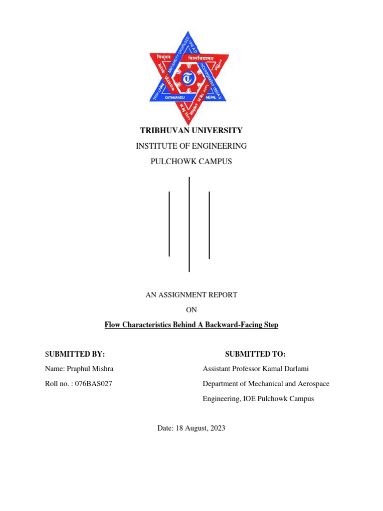 076BAS027 CFD Lab Exam Report | PDF | Fluid Dynamics | Vortices 076BAS027 CFD Lab Exam Report | PDF | Fluid Dynamics | Vortices