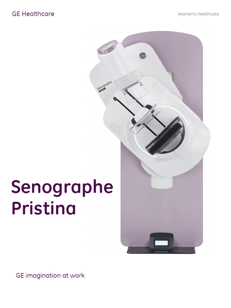 Senographe Pristina Datasheet | PDF | Field Of View | Vacuum Tube