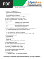Nervous System Worksheet Grade 5 | PDF | Nervous System | Spinal Cord