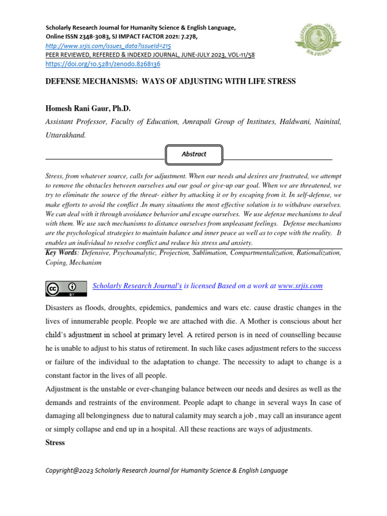 Homesh Rani | PDF | Behavioural Sciences | Emotions