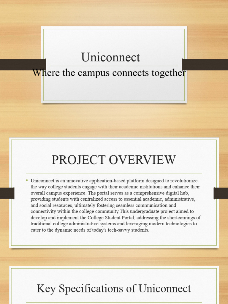 Uniconnect Presentation | PDF