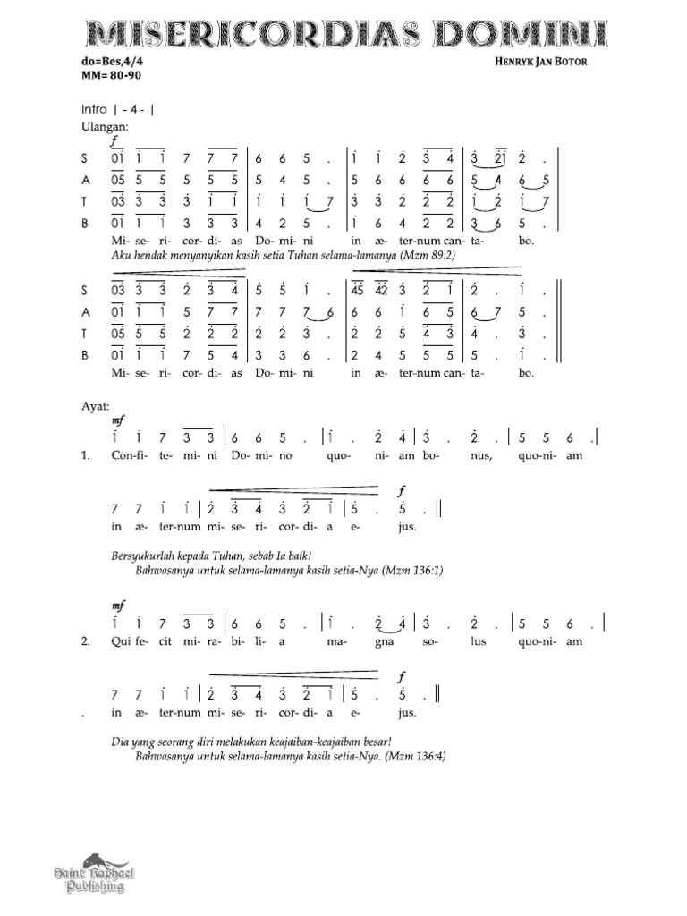 Misericordias Domini Angka | PDF