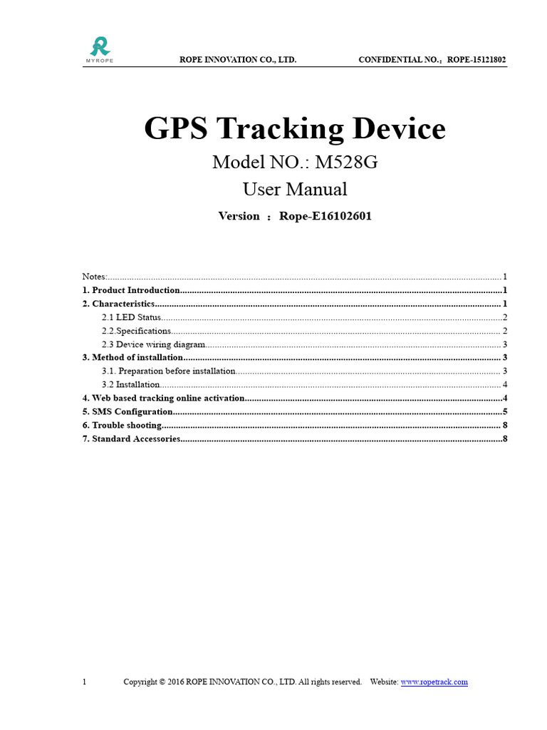 M528G-GPS TRACKER-User-Manual | PDF | Electrical Connector | Global ...
