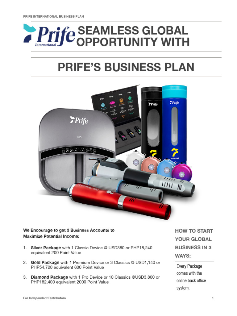 PRIFE Business Plan With Ranks | PDF | Economies