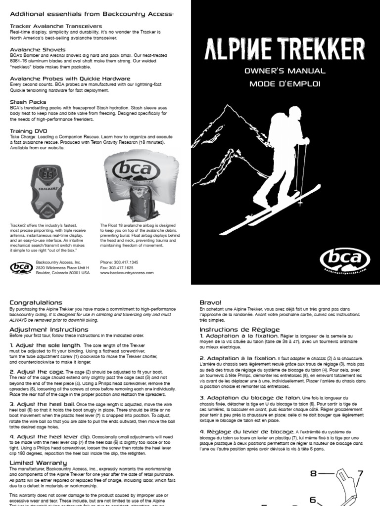 Alpine Trekker Own Man 2011 | PDF | Snow