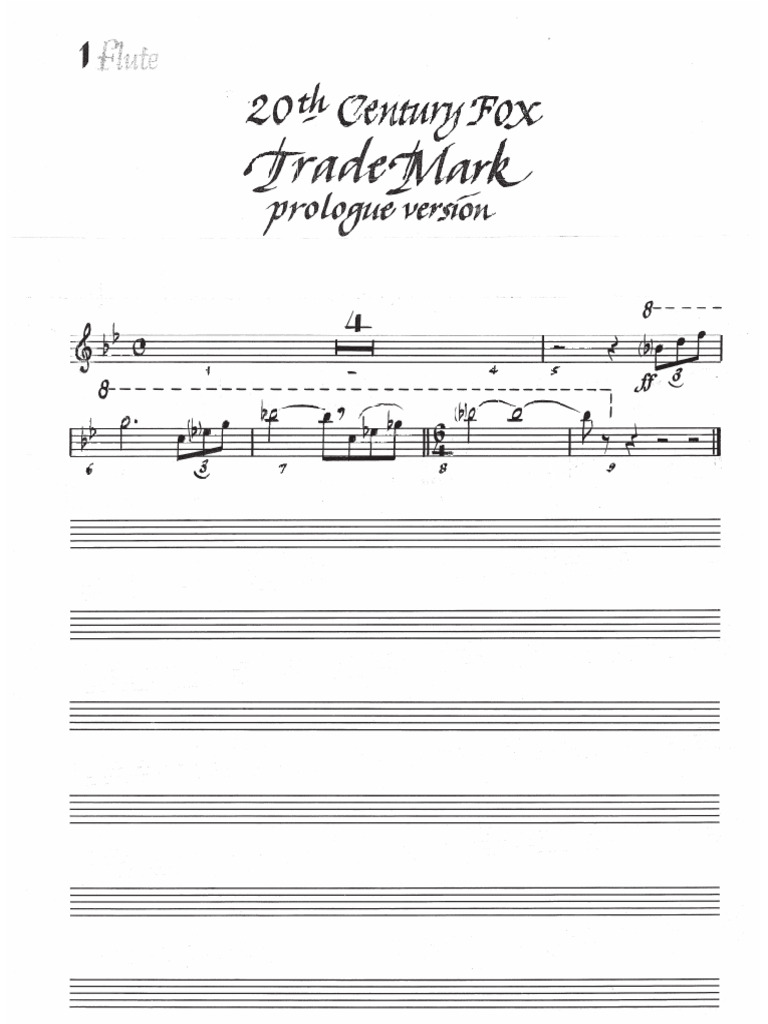 20th-Century-Fox-Fanfare - Flute | PDF