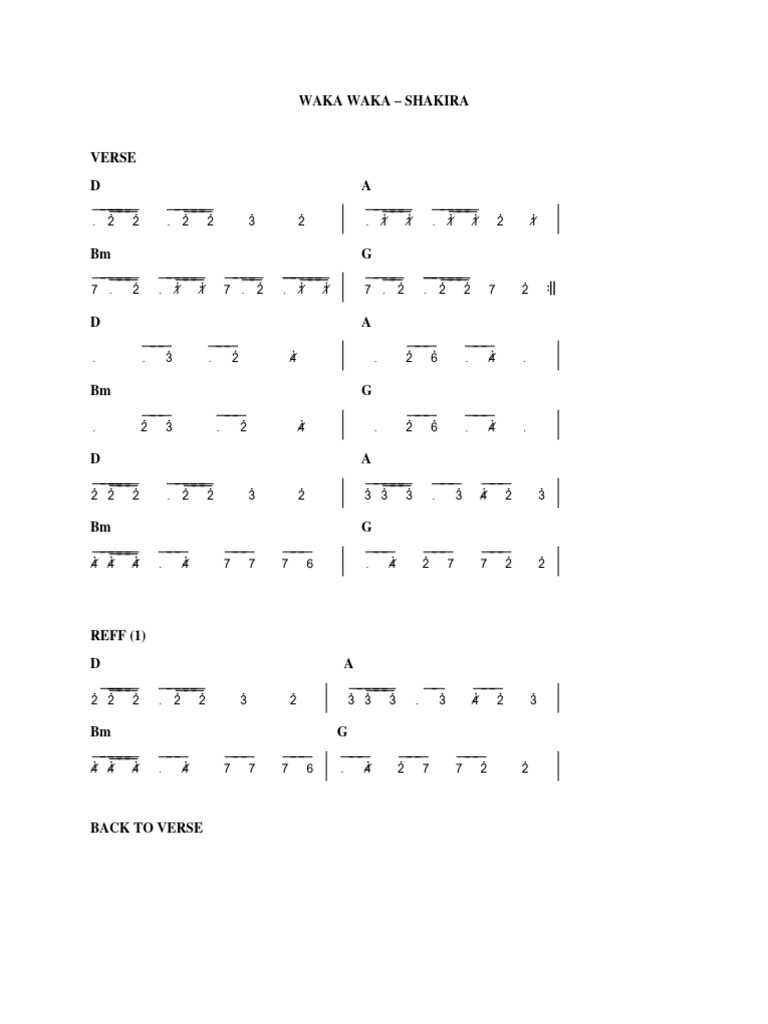 WAKA WAKA | PDF