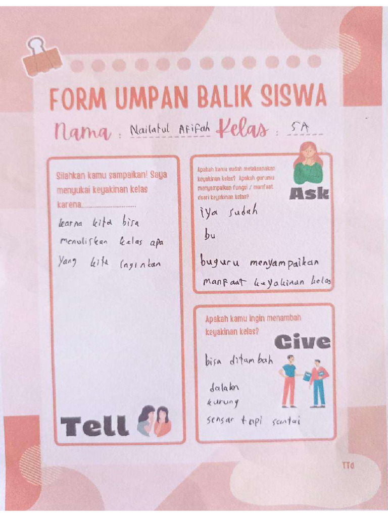 Umpan Balik Siswa | PDF