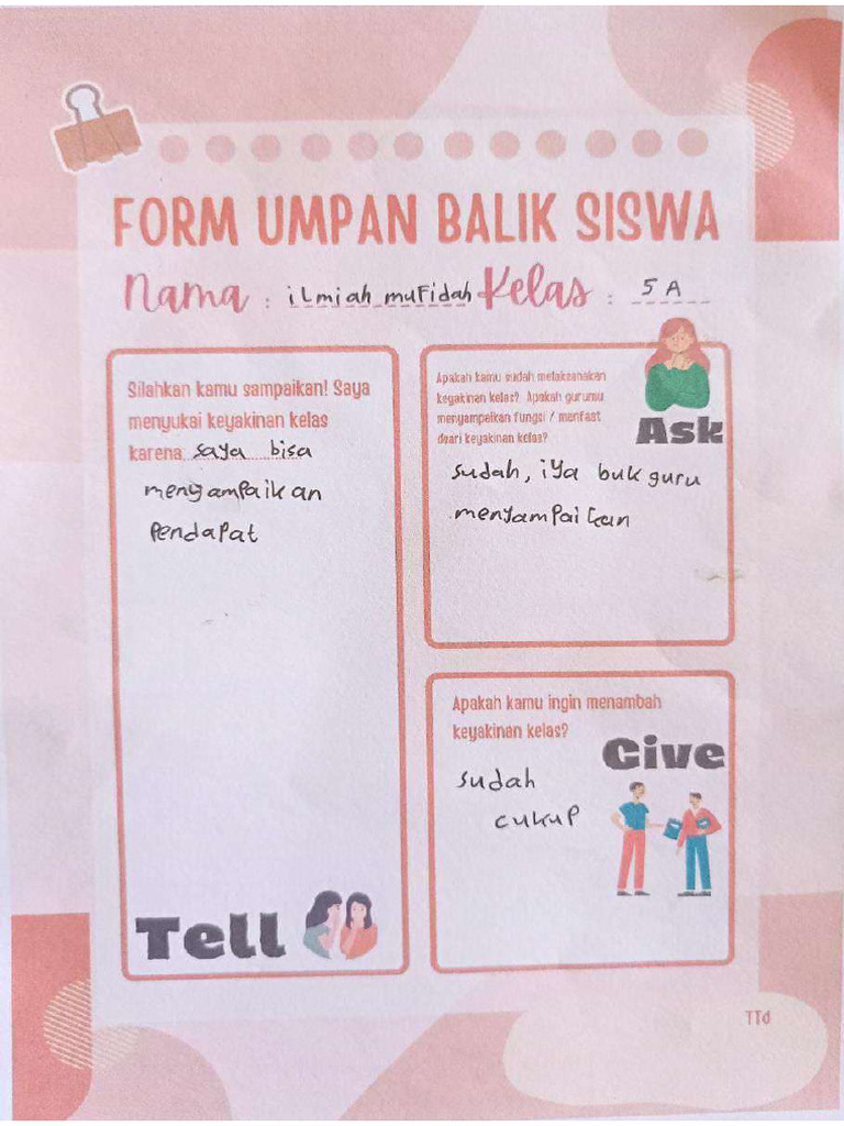 umpan balik siswa | PDF