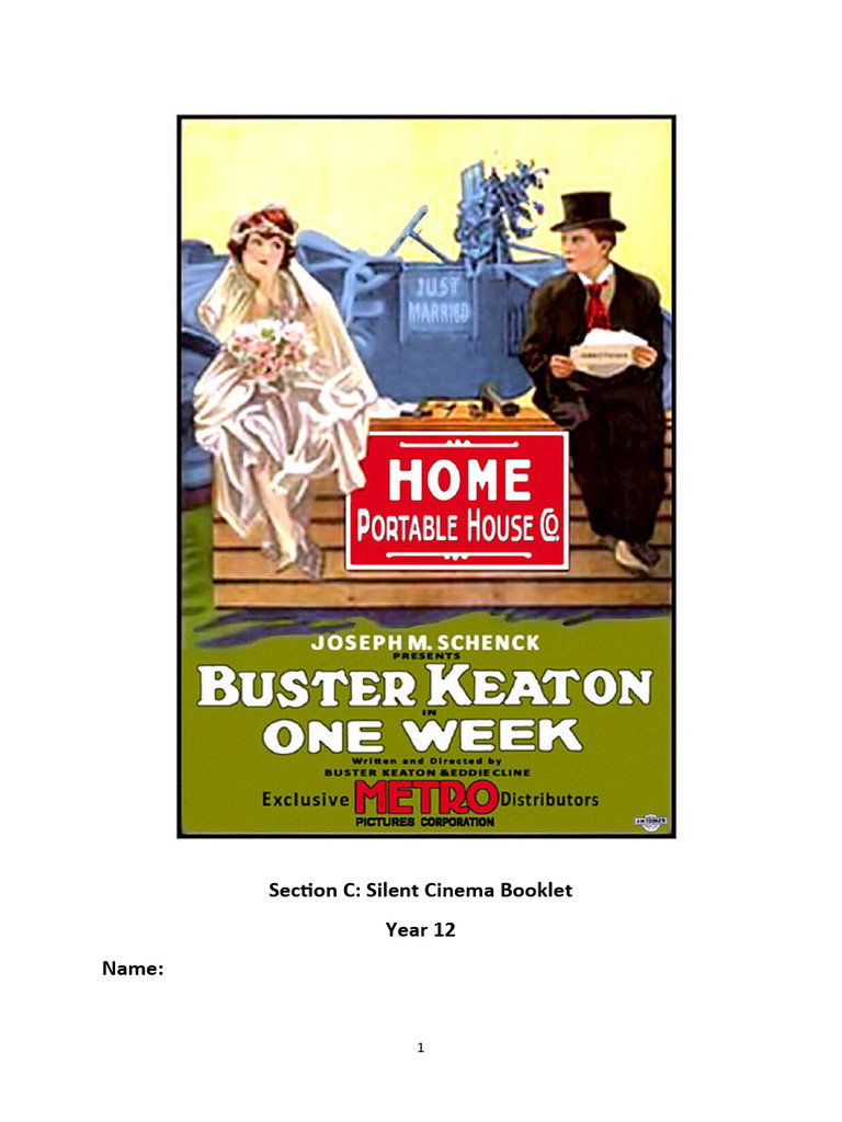 Mohamed Jimale - Year 12 Booklet Studying Silent Cinema | PDF ...