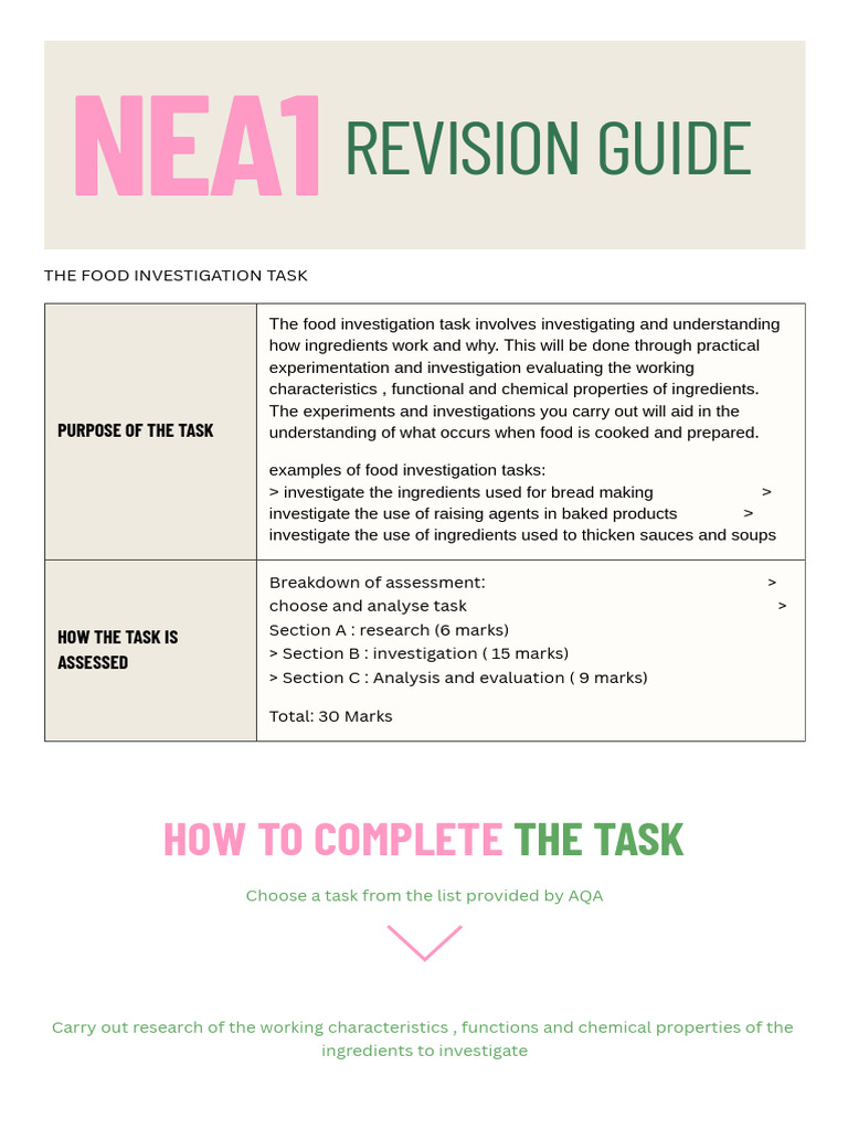 Nea1 Revision Guide | PDF | Experiment | Hypothesis