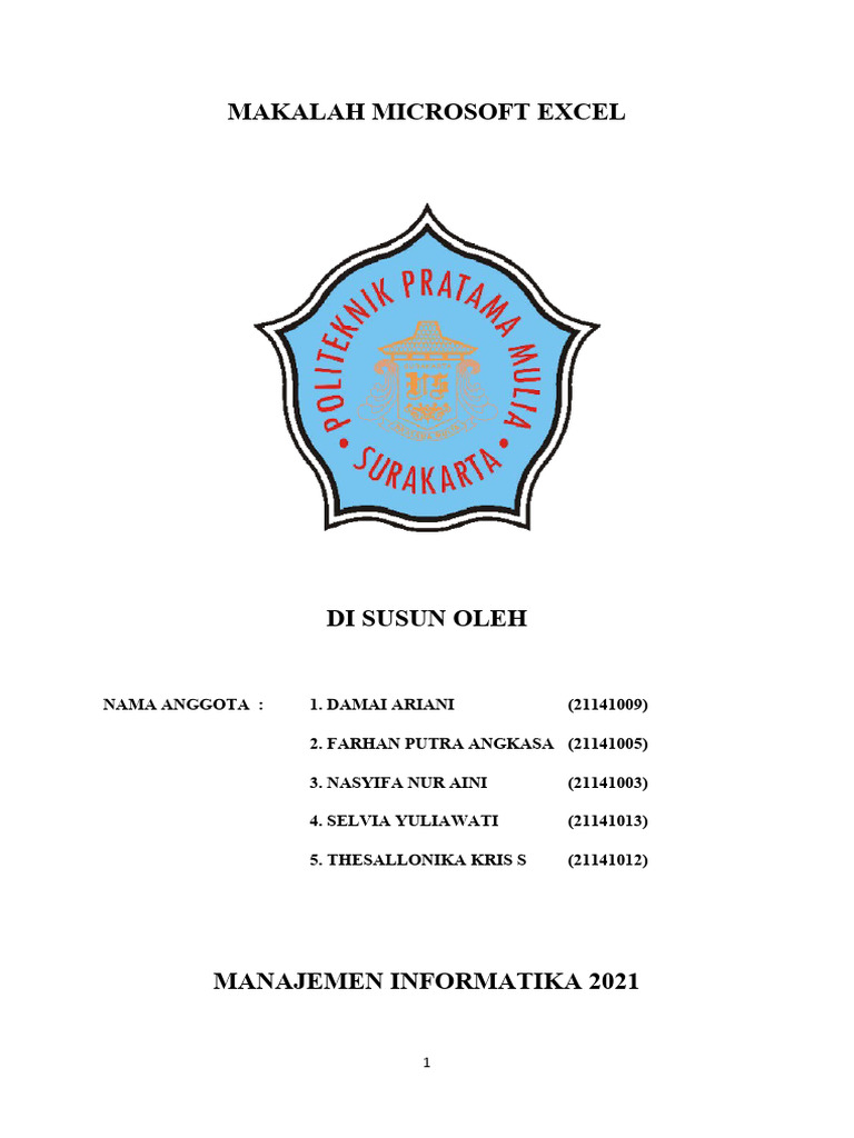 Makalah Microsoft Excel | PDF