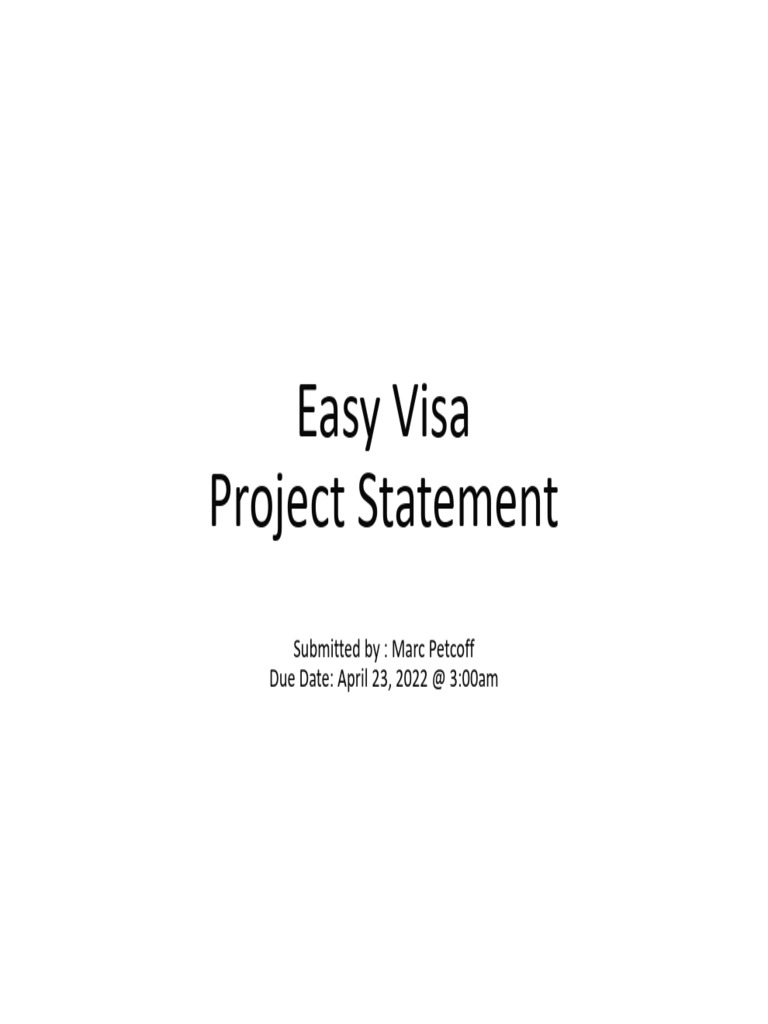 Easy Visa Project Pdf Pdf Employment