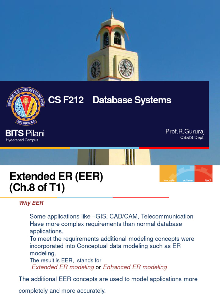 6-Extended ER Modeling and Mapping To Relationals | PDF | Inheritance ...