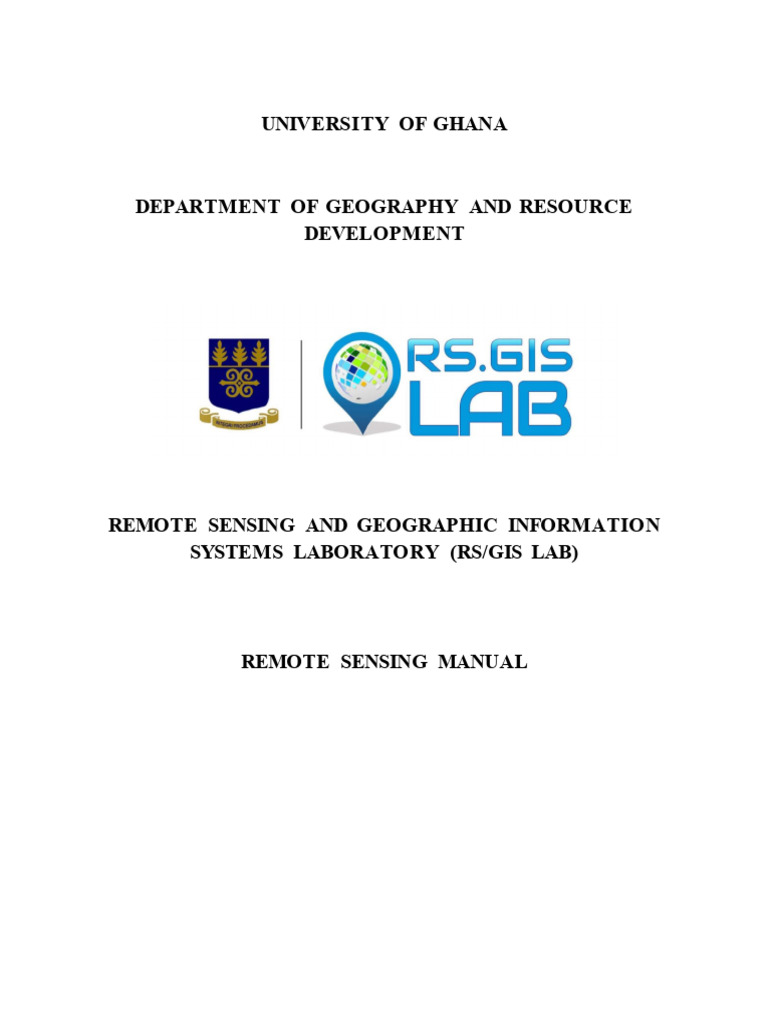 Practical Handbook For Remote Sensing - Geog 327 | PDF | Statistical ...