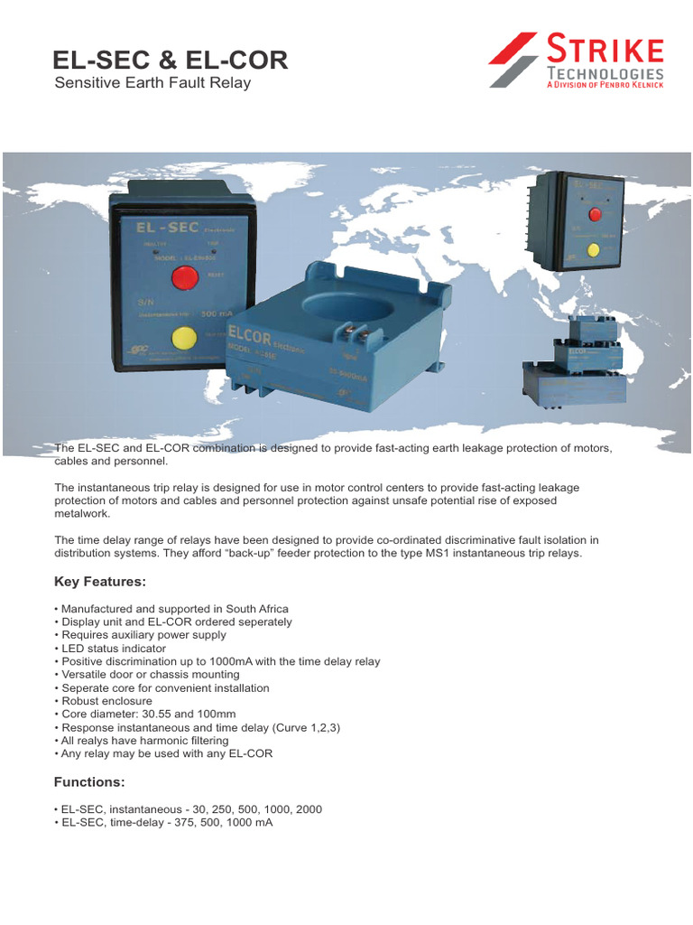 ELSEC & ELCOR Brochure | PDF | Relay | Materials Science
