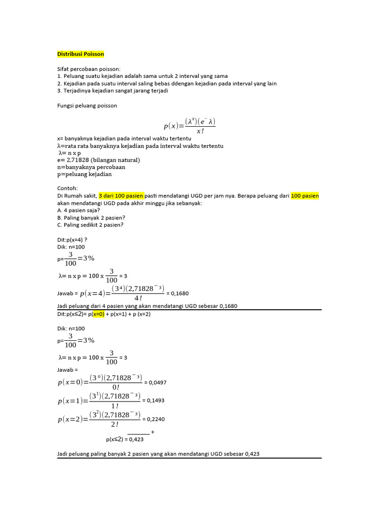 TM 13 Distribusi Poisson | PDF