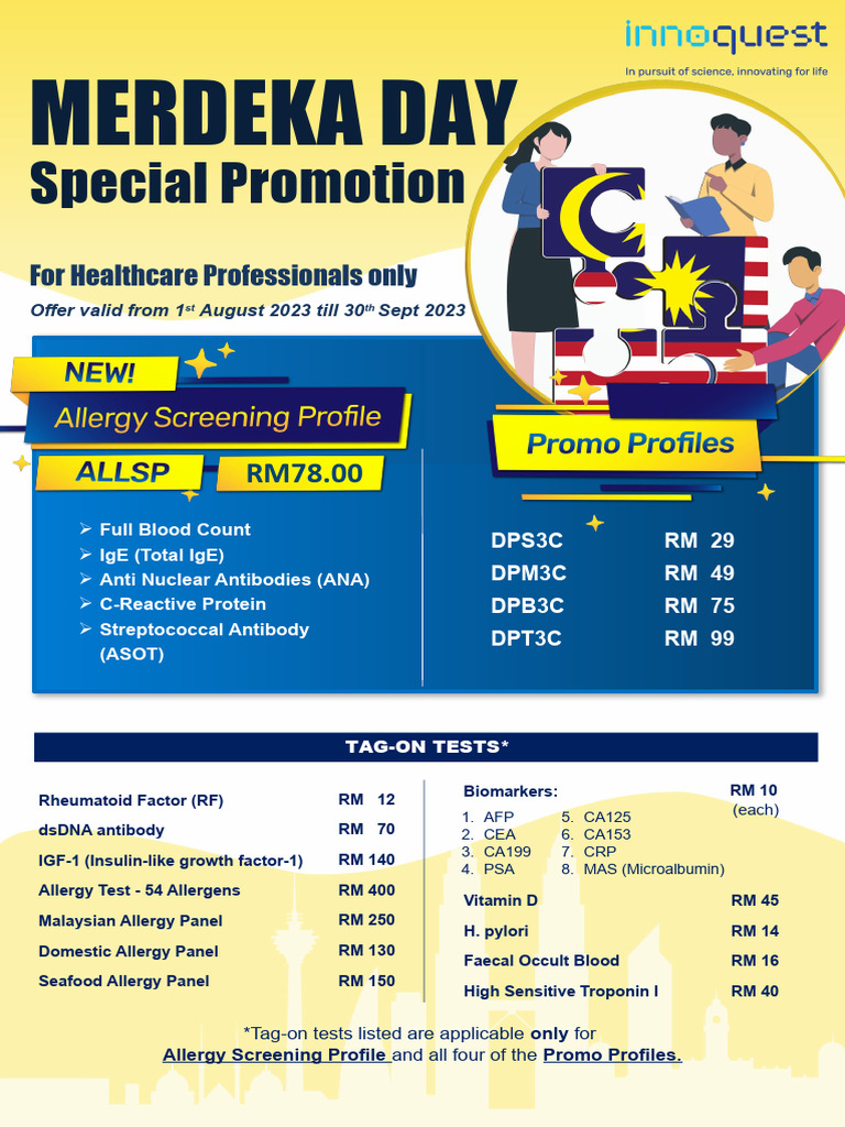 Merdeka Day Promo 2023 | PDF | Allergy | Biomarker