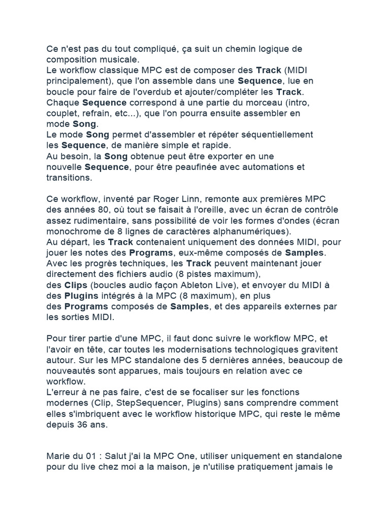 Workflow classique de la MPC expliquée | PDF | Informatique