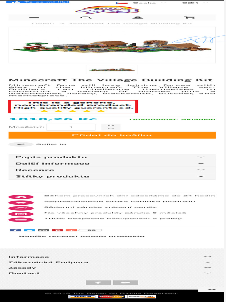 Minecraft The Village Building Kit Toy Better | PDF