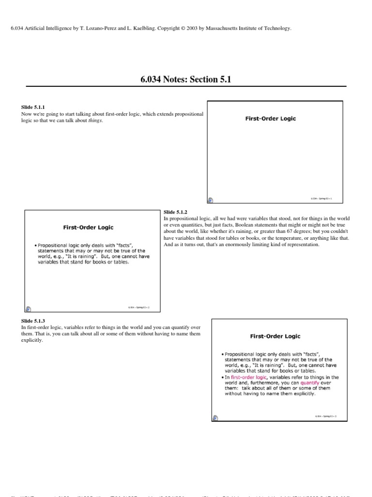 6.034 Notes: Section 5.1: Slide 5.1.1 | PDF | Interpretation (Logic ...