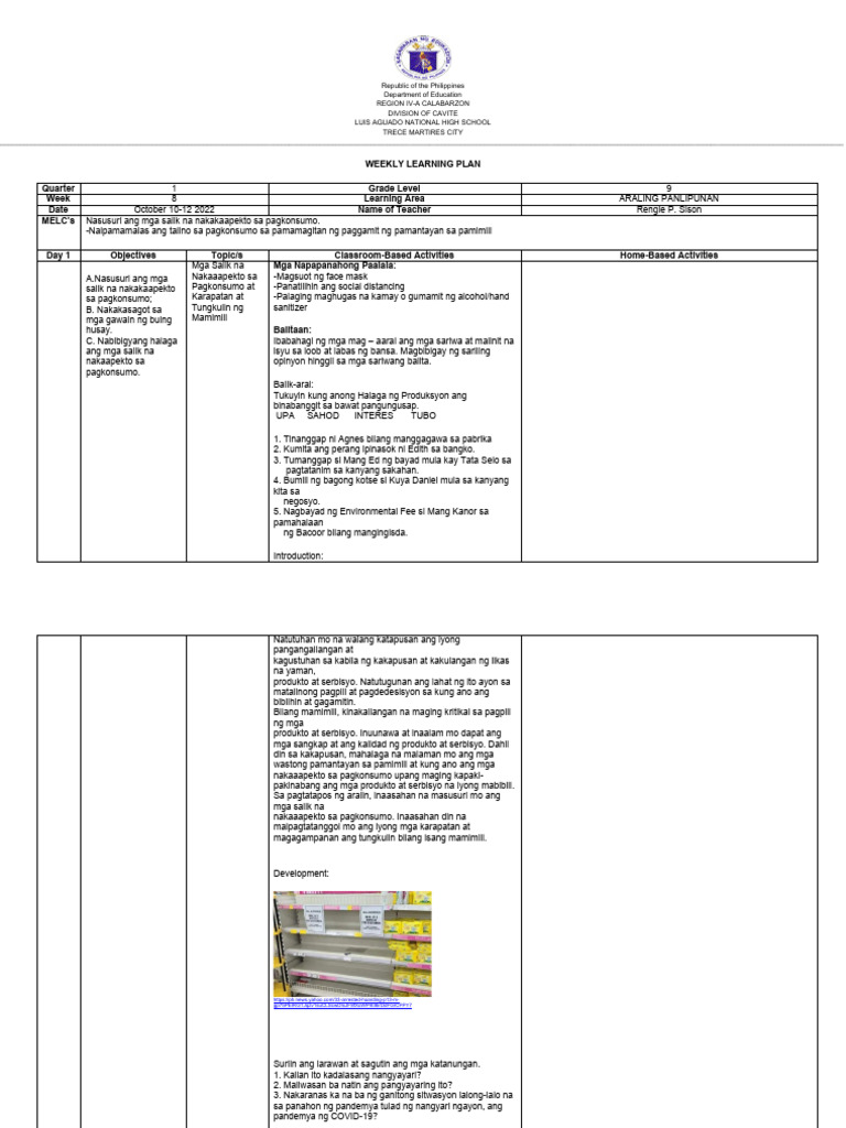 Ap-Wlp Q1-Week 8 | PDF