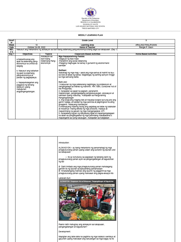 Ap-Wlp Q1-Week 10 | PDF