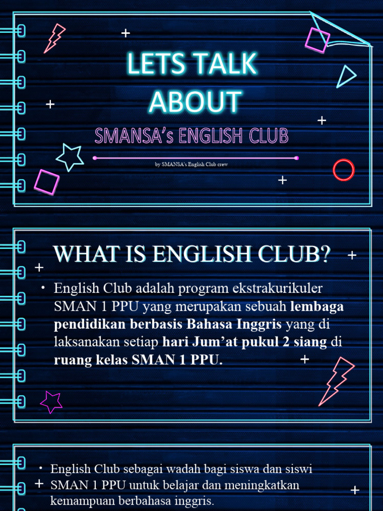 ENGLISH CLUB PRESENTATION 2022 REVISI | PDF