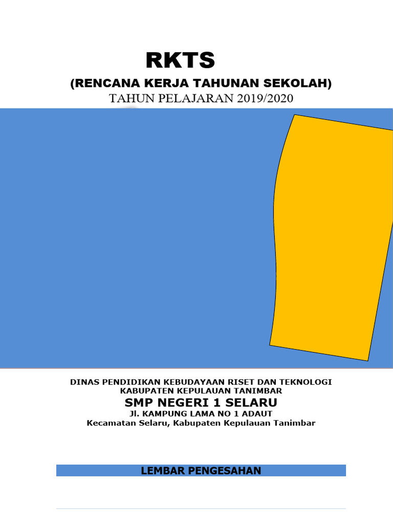 Rencana Kerja Tahunan SMP Selaru | PDF