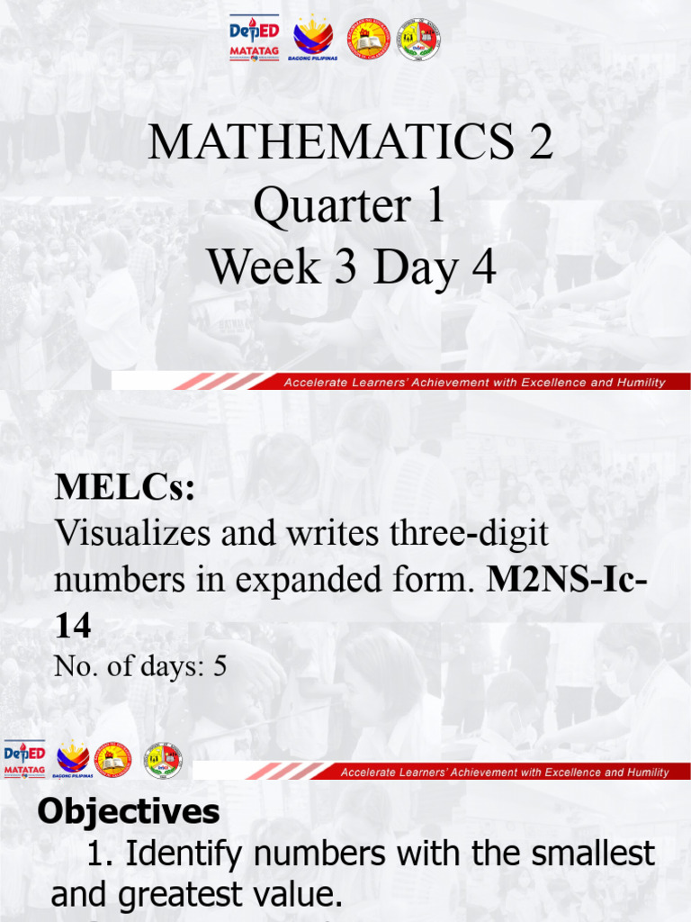 Grade 2 Math: Arranging Numbers Q2W3 | PDF | Career & Growth