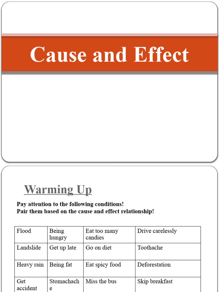 Cause and Effect | PDF | Linguistics