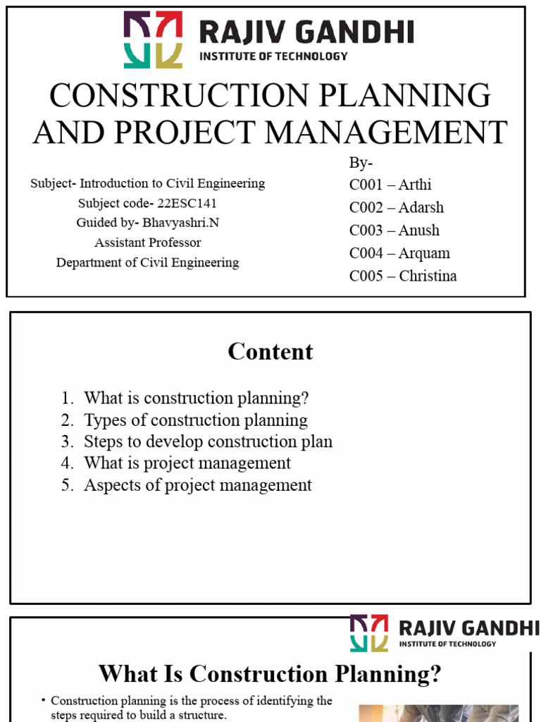 Construction Planning and Project Management | PDF | Project Management ...