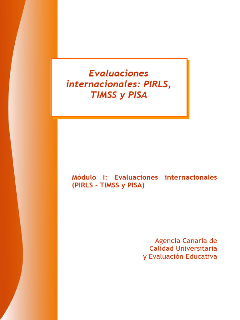 Modulo 1. Evaluaciones Internacionales - PIRLS, TIMSS y PISA | PDF ...