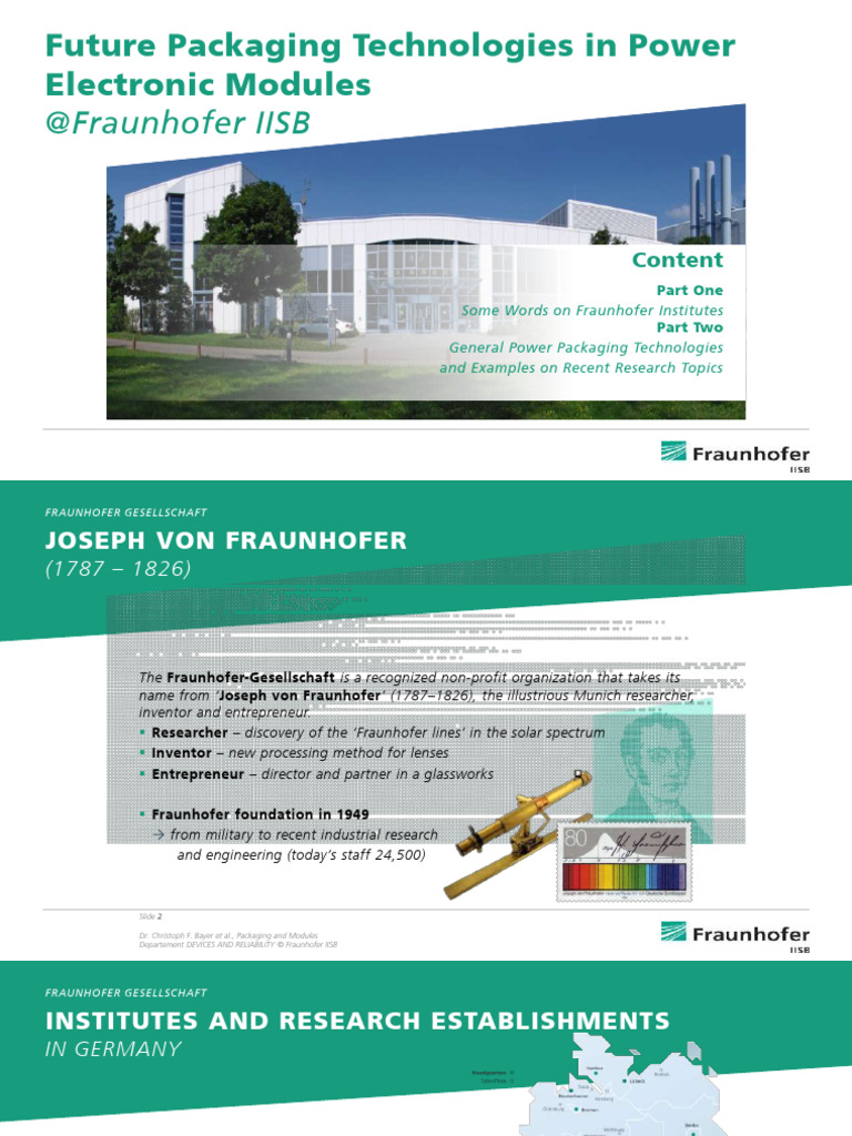 Future Packaging Technologies in Power Electronic Modules: @fraunhofer ...