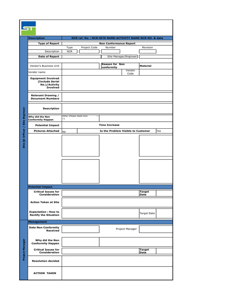 Non Conformance Report-Format | PDF