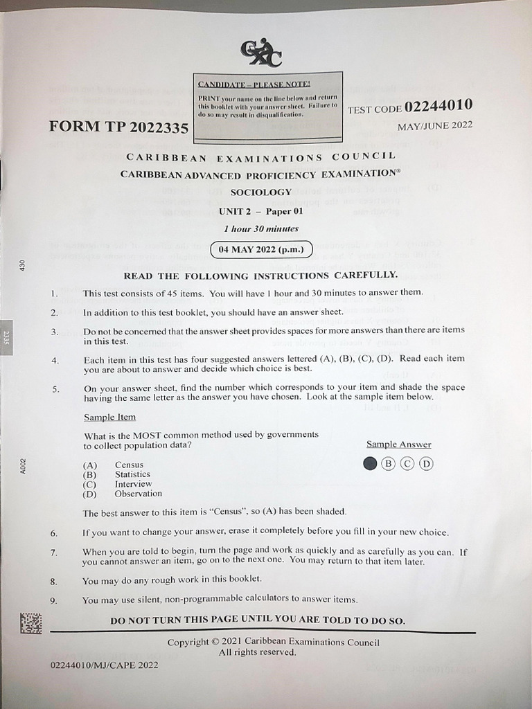 Answers - SOC 2022 U2 P1 | PDF | Deviance (Sociology) | Poverty