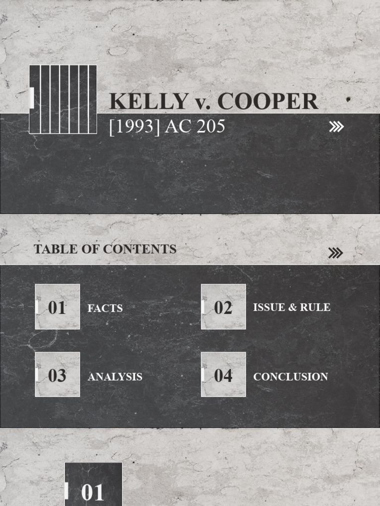 Kelly v. Cooper - Group 4 | PDF | Law Of Agency | Legal Concepts