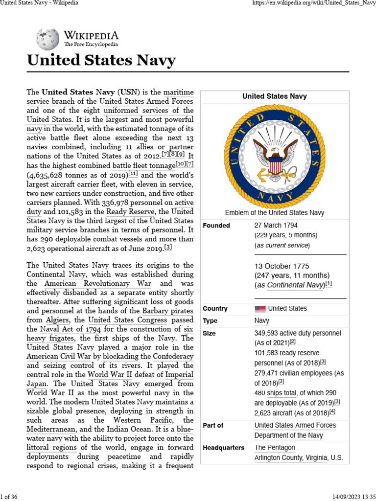 United States Navy | PDF | United States Navy | Navies