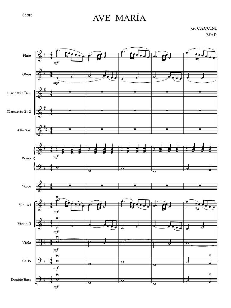 Ave Maria Caccini | PDF