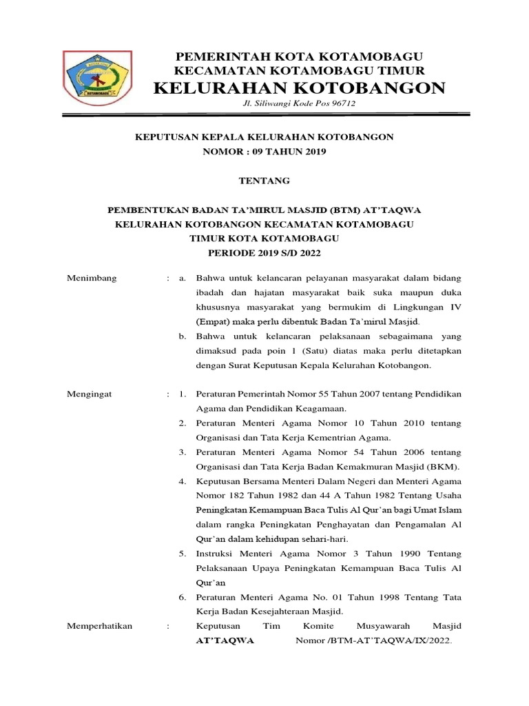 SK BTM at Taqwa | PDF