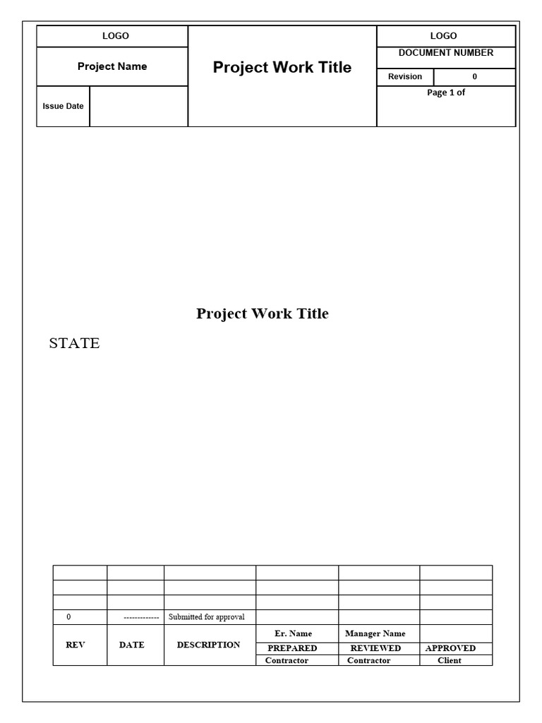Sample Format Method Statement | PDF | Safety
